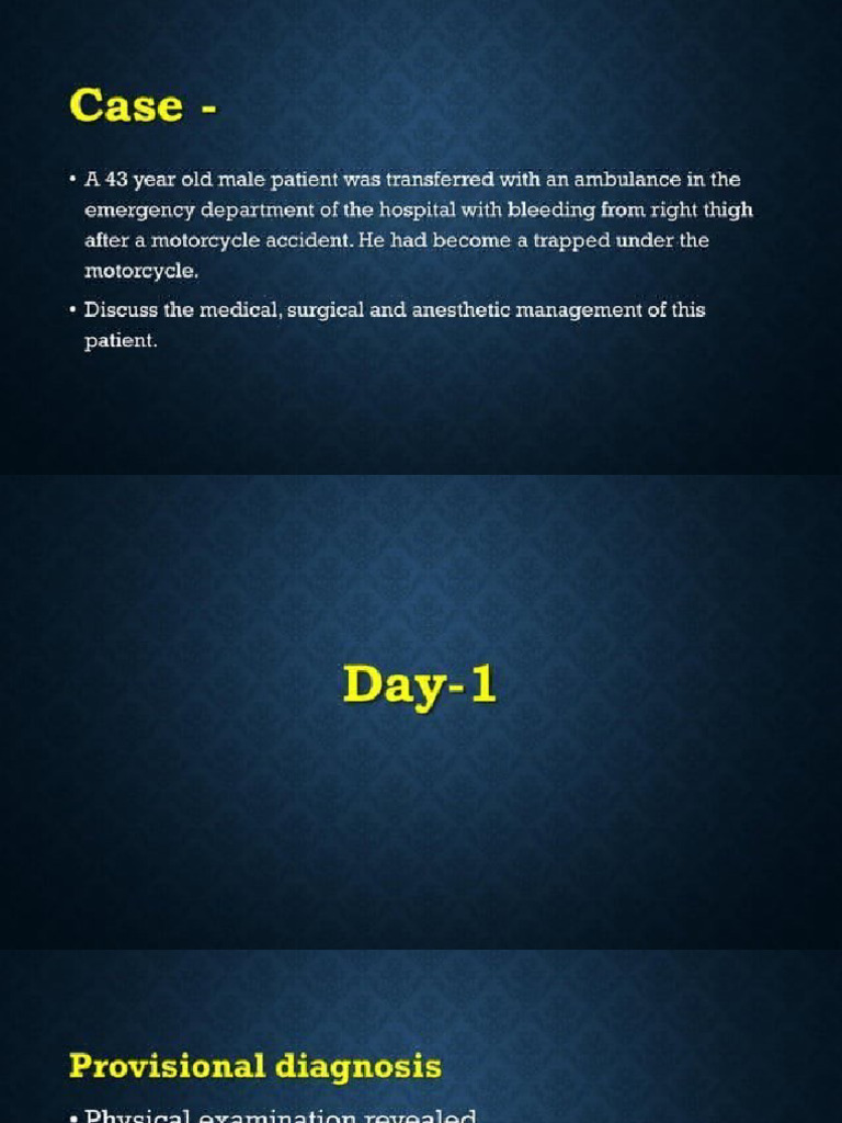 Anesthesia Case | PDF