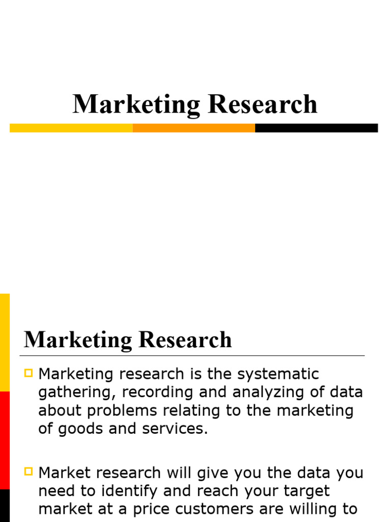 Market Research | PDF | Marketing Research | Marketing