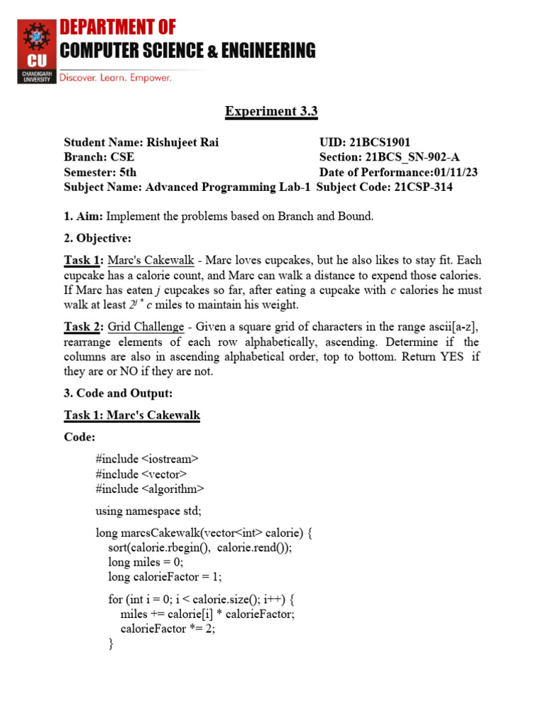 Social Networks 3.3 Worksheet Chandigarh University | PDF | Namespace | Software Engineering