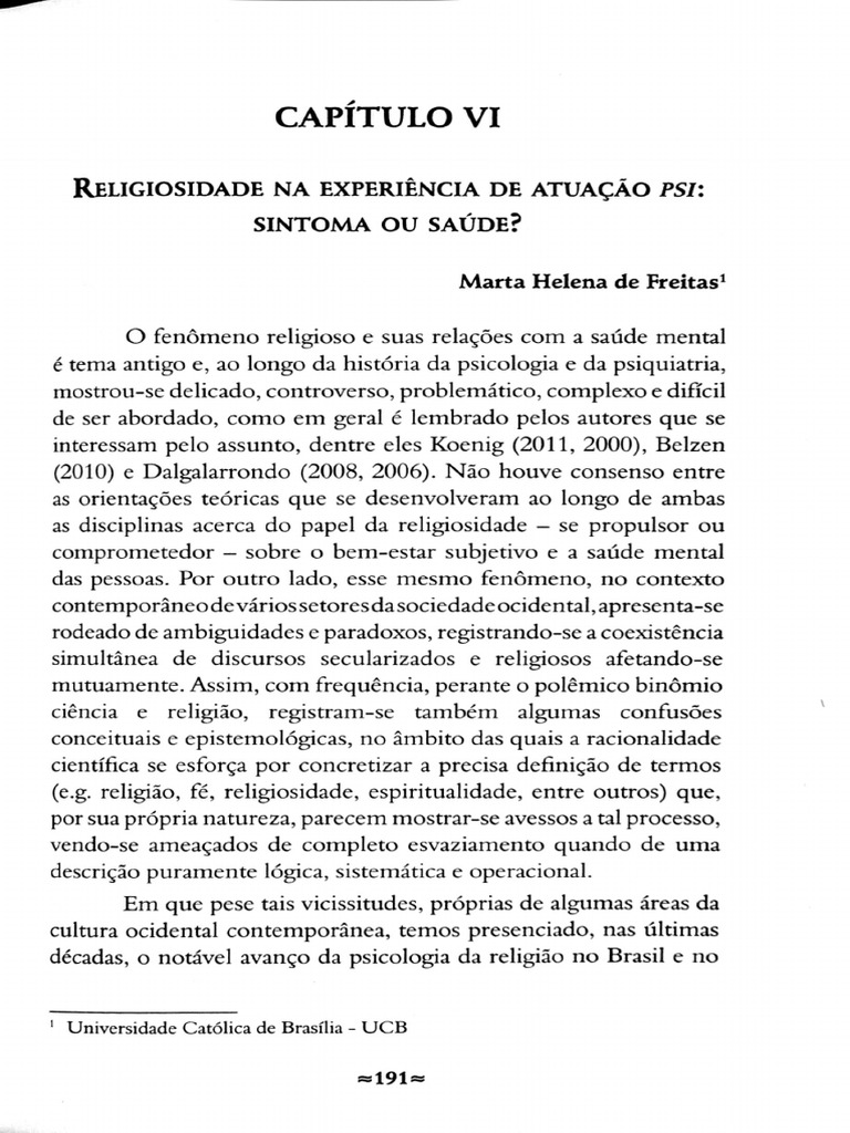 06 - Religiosidade e Cultura Contemporânea - Cap 06 | PDF
