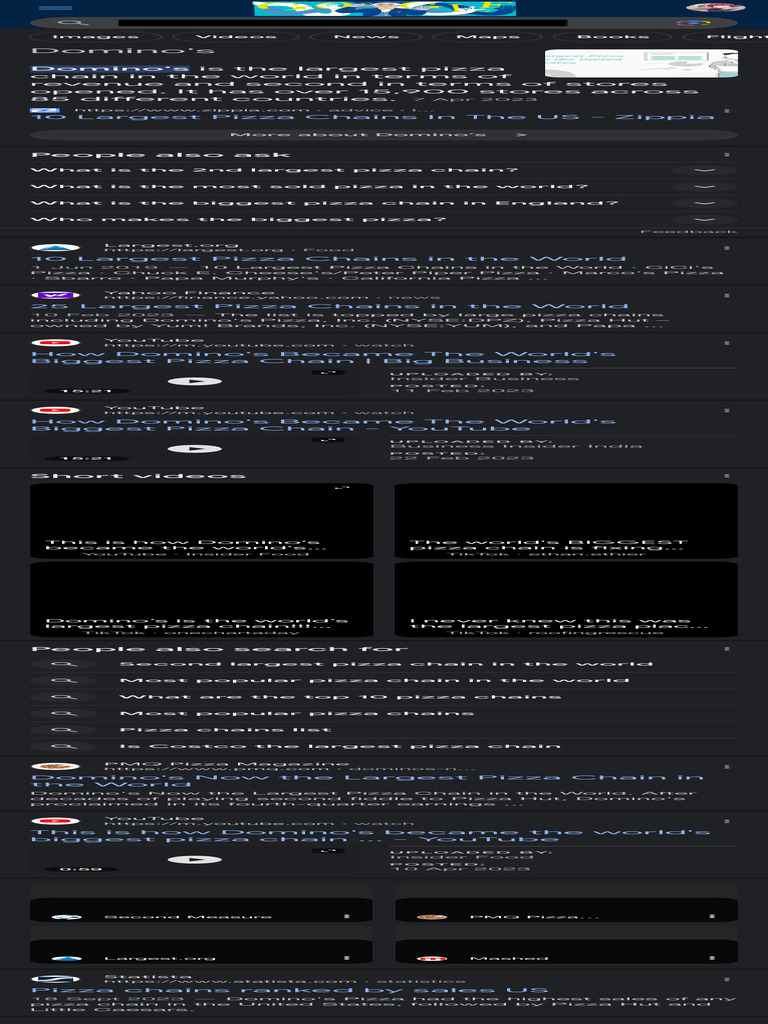 World's Largest Pizza Chain: Domino's | PDF | Fast Food | Restaurants