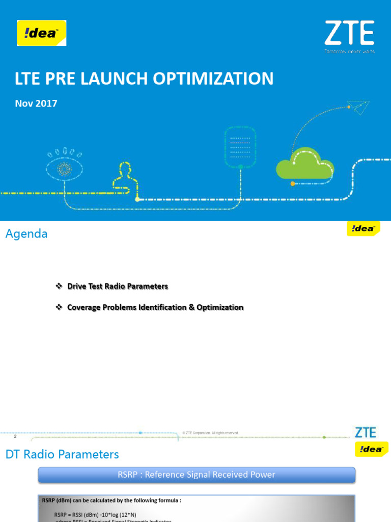RSRP Formula for LTE Coverage Optimization | PDF | Radio | Lte ...