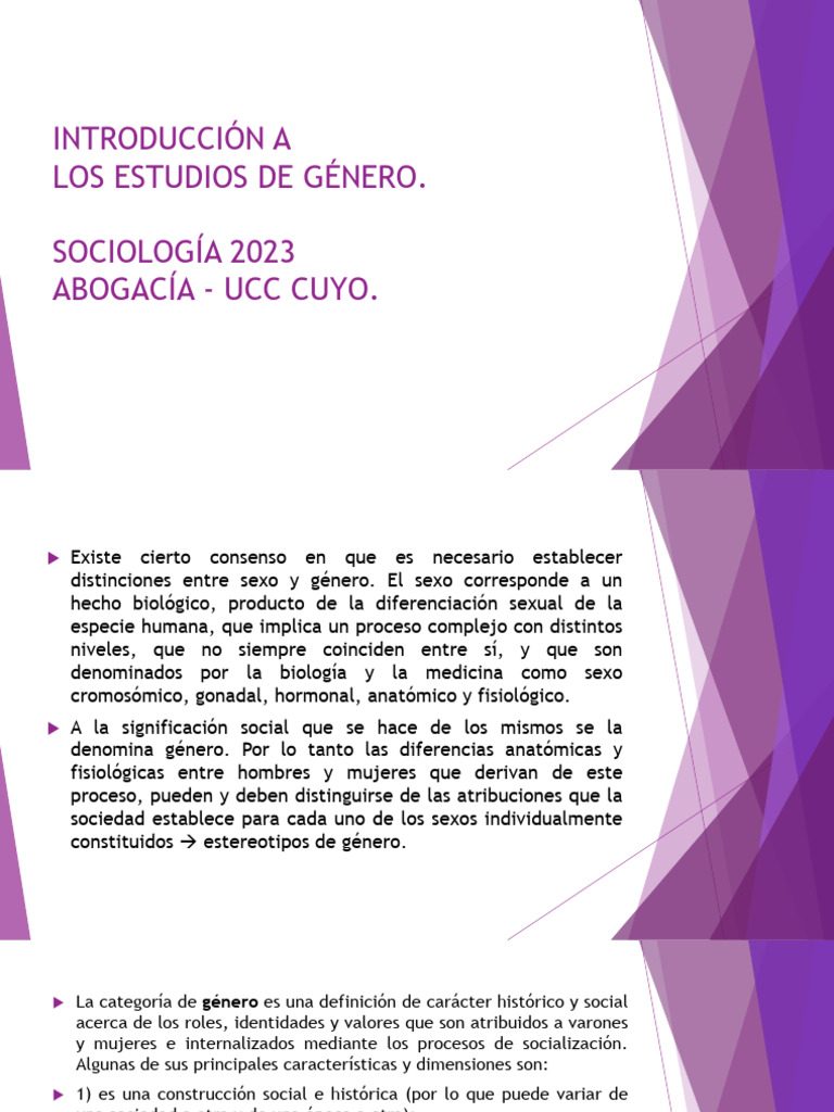 Introducción A Los Estudios de Género | PDF | Género | Estudios de género