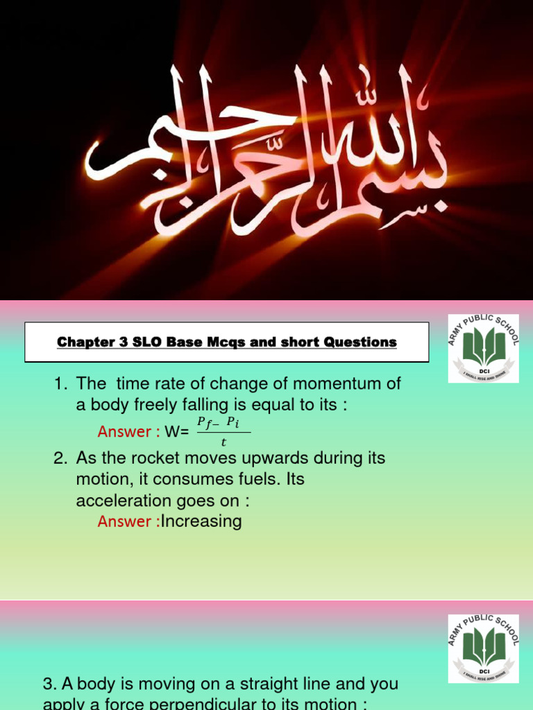 Class Ix Physics 6 and 7 Slo Base Questions.-1 | Download Free PDF ...
