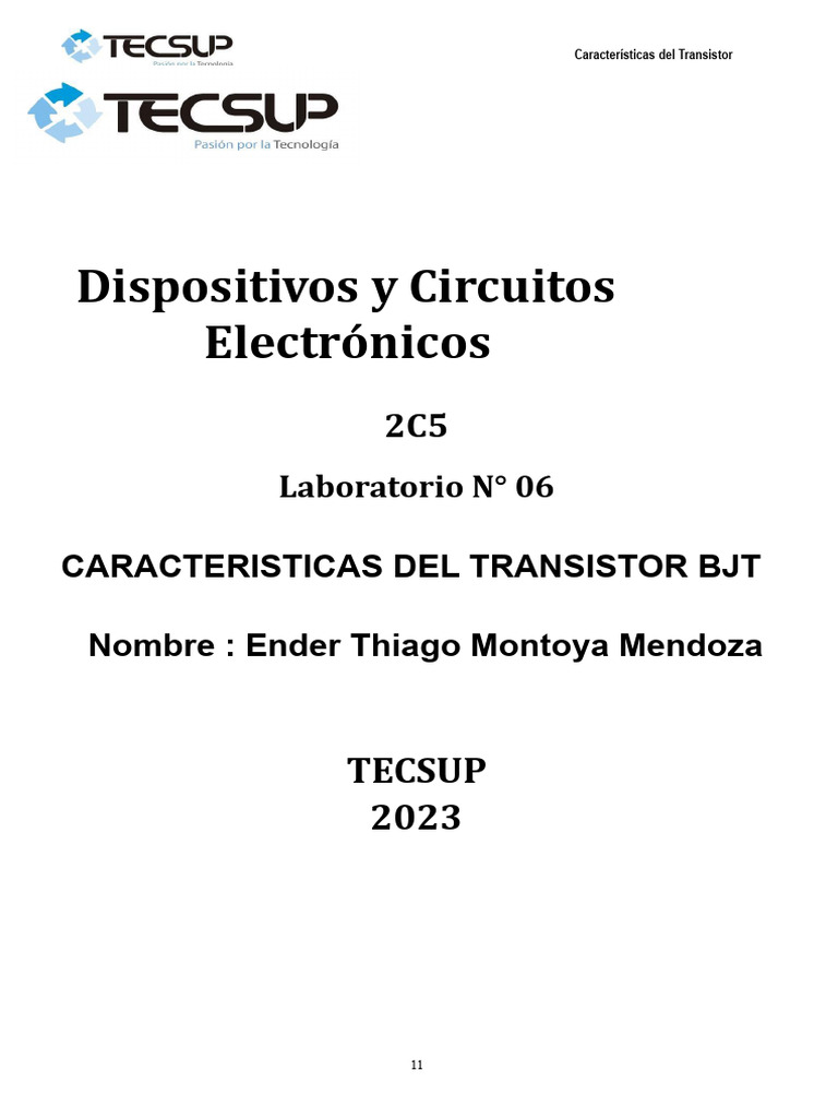 L6 Características Del Transistor BJT | PDF | Transistor | Transistor ...