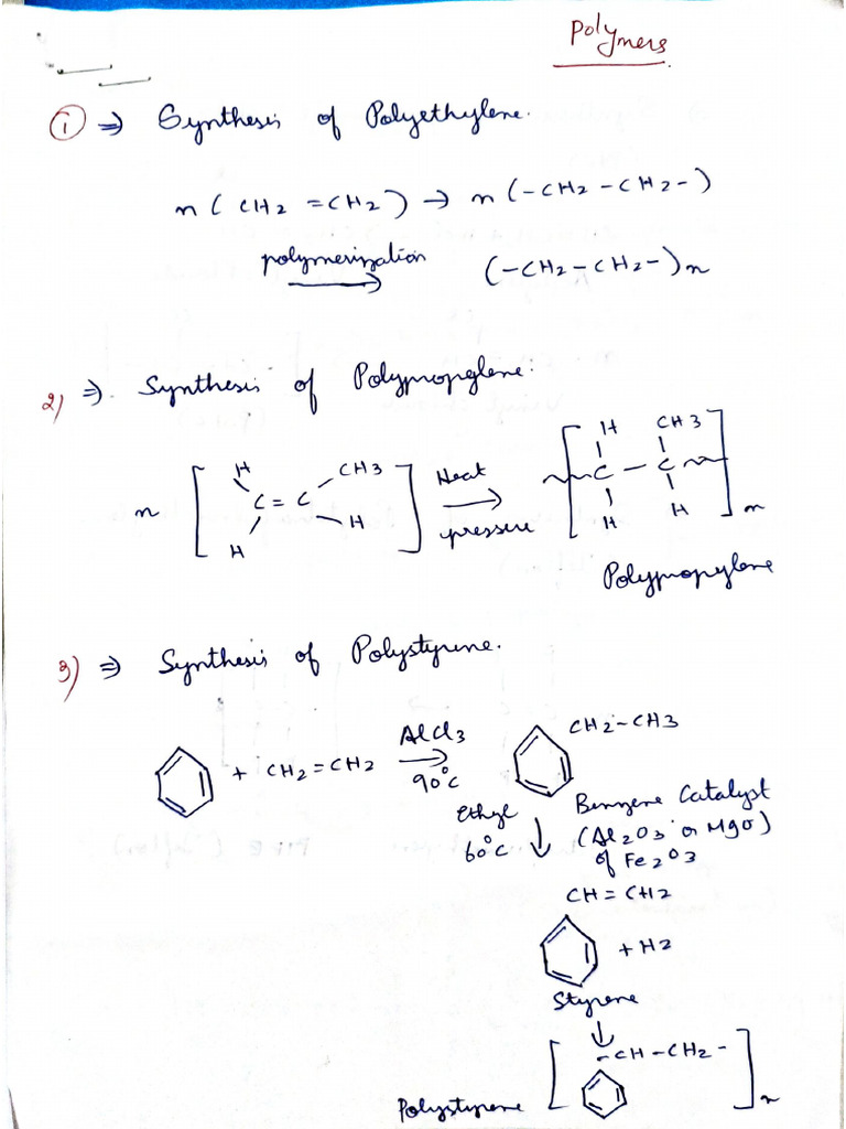 Polymers, Macromolecules Notes | PDF