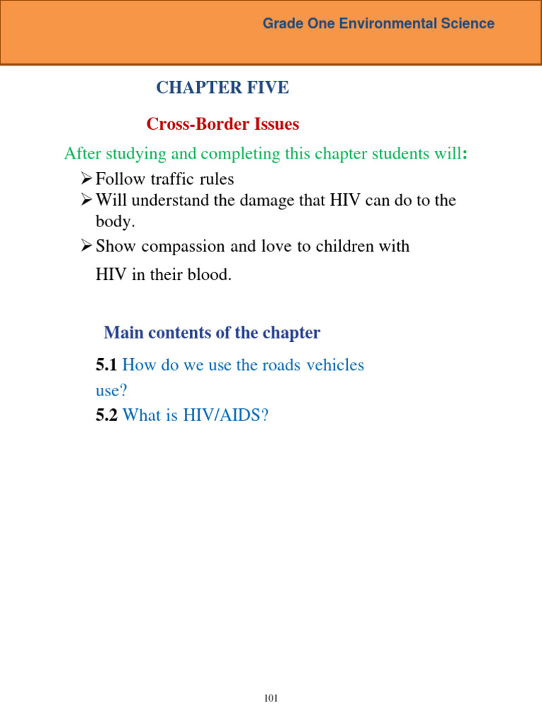 Gr 1 E Science Chapter 5 Pdf Pdf Traffic Hiv Aids