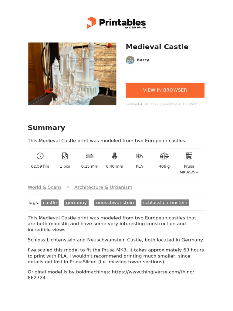 Medieval Castle Pdf