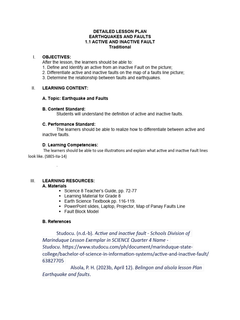 BLOCK MODEL DLP ACTIVE AND INACTIVE (Semi Final) | PDF | Fault (Geology ...