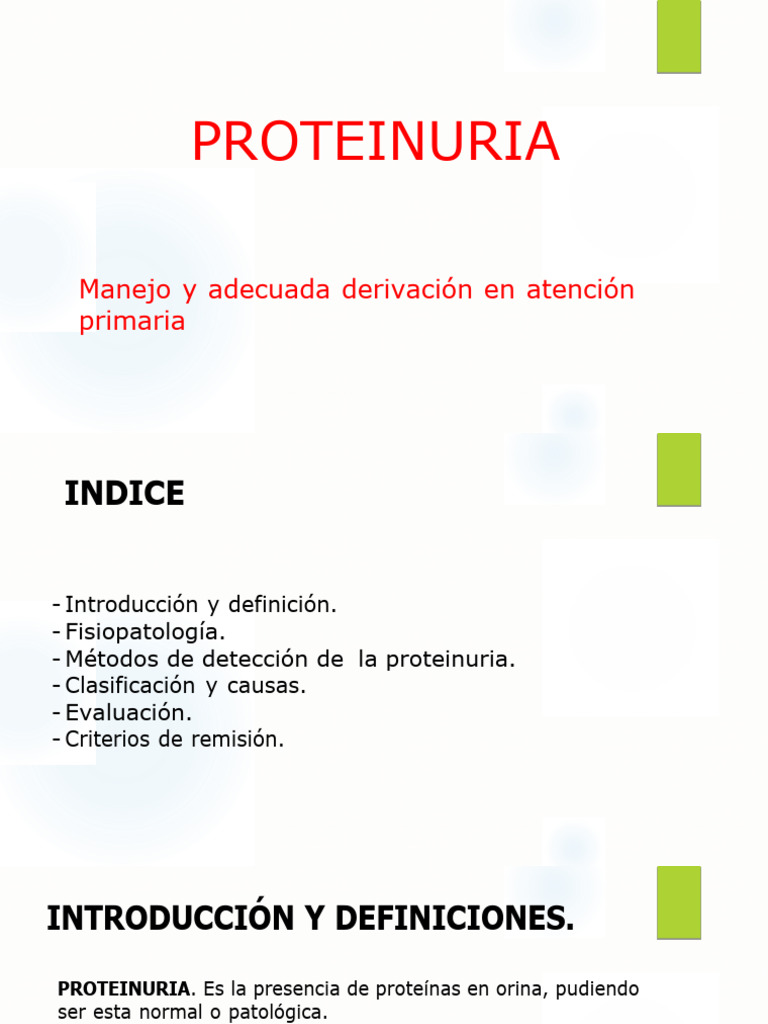 Proteinuria | PDF | Especialidades Medicas | Anatomia animal