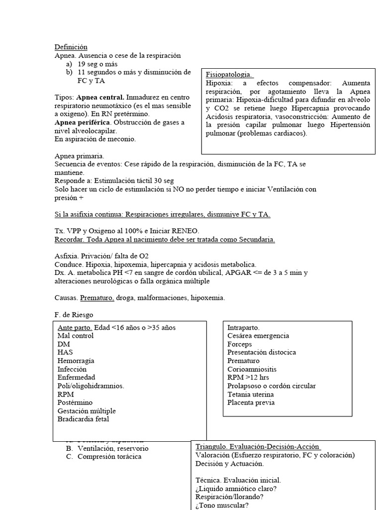 RENEO | PDF | Apnea | Reanimación cardiopulmonar