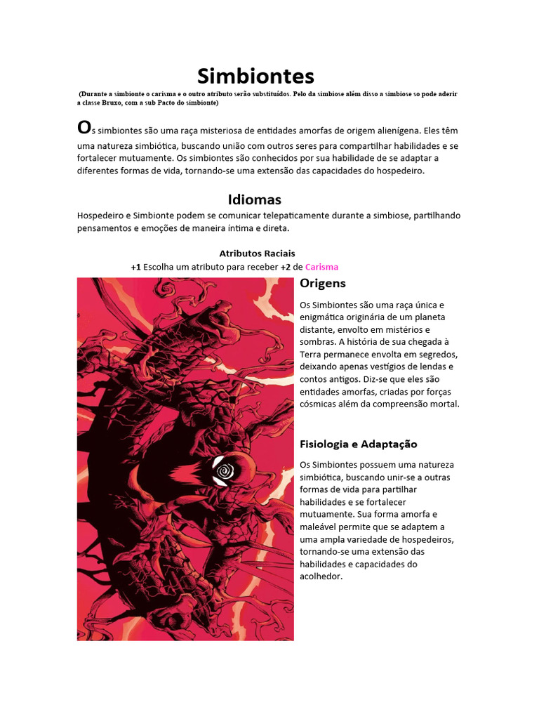 Guia de Simbiontes para Bruxos | PDF | Simbiose | Estado