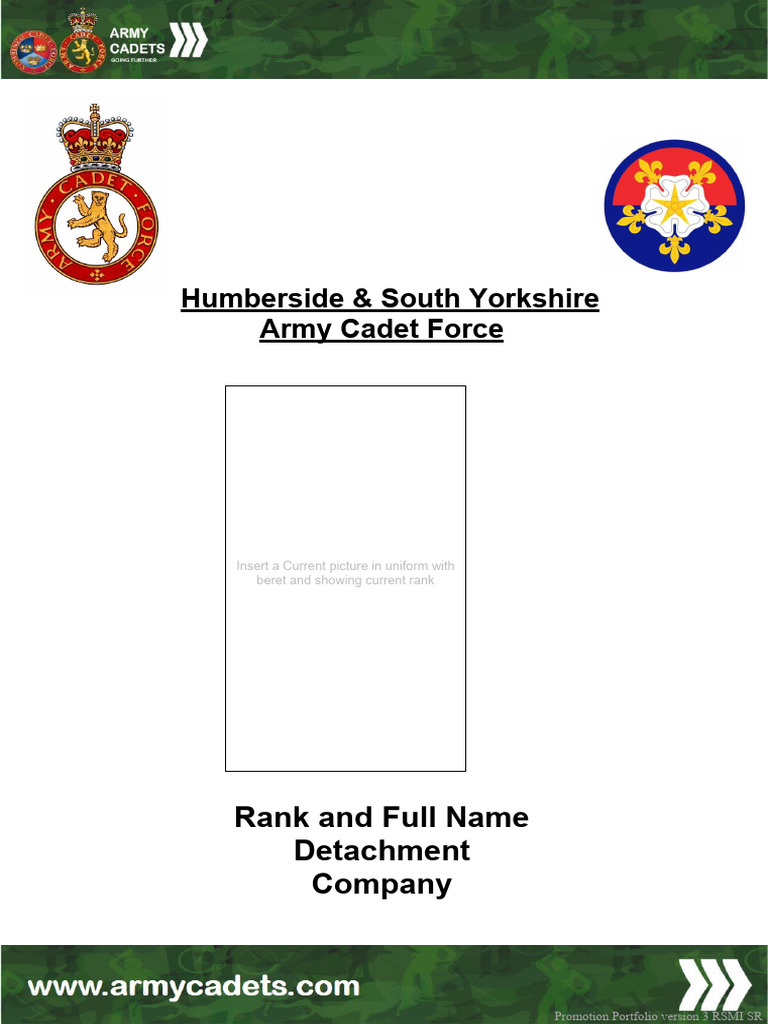 Cadet Progression Portfolio V3 | PDF | Business