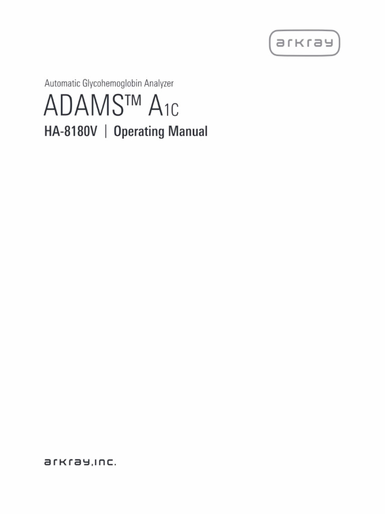 Adams A1c Ha-8180v - Ha - 8180v - Op | PDF | Electromagnetic Interference | Humidity