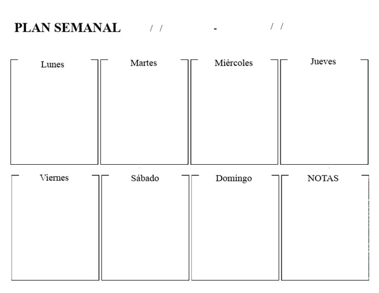 Plan Semanal | PDF