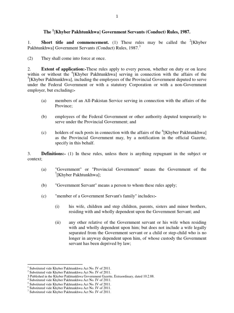 Government Servants (Conduct) Rules 1987 | PDF | Elections | Property