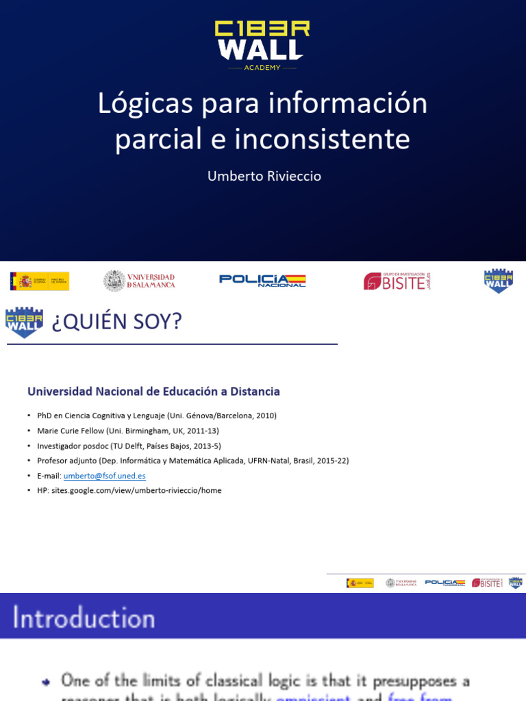 Lógicas para Información Parcial e Inconsistente | PDF | Logical ...