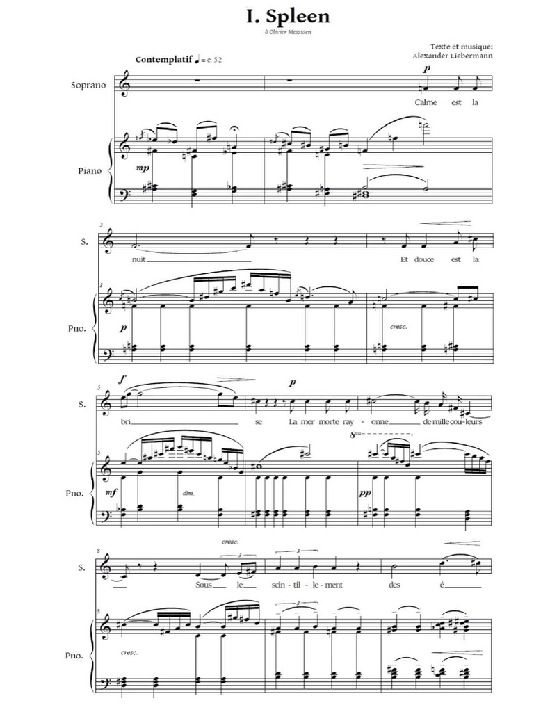 A. Libermann - I. Spleen | PDF