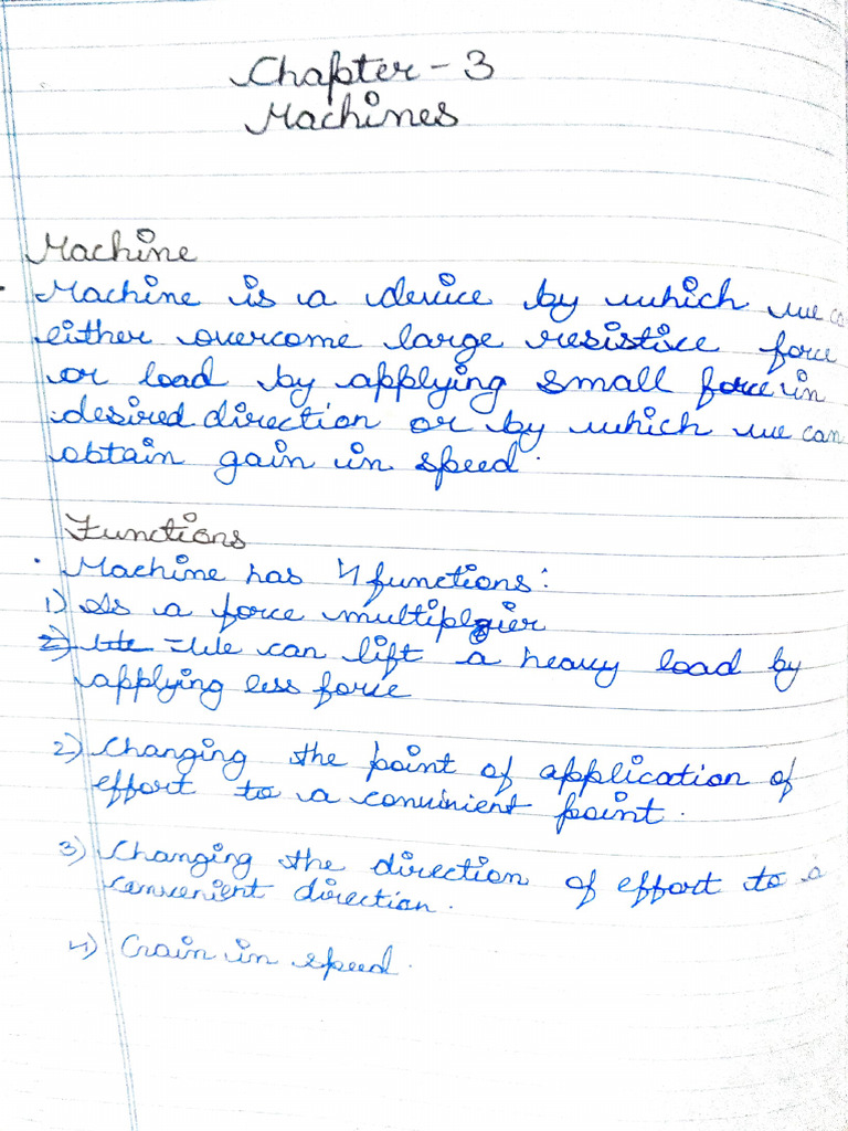 Machines Physics Notes by Karan | PDF