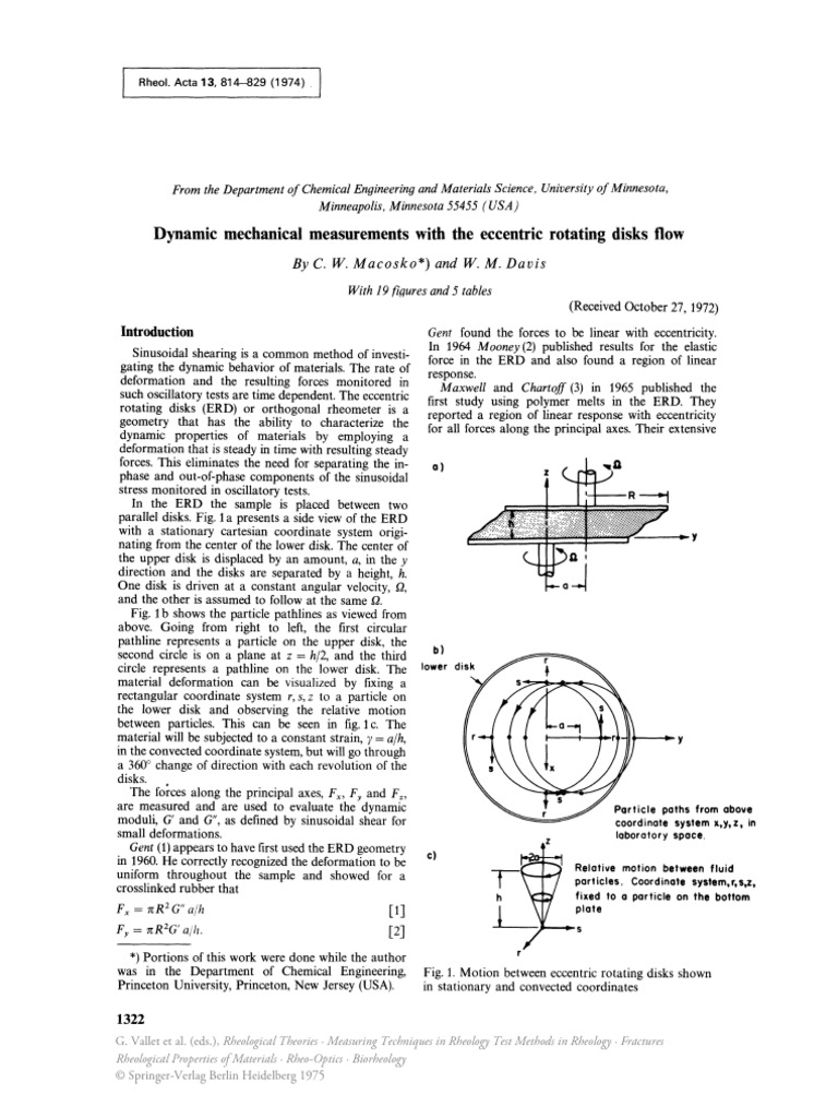 Eccentric Rotating Disk | PDF | Viscoelasticity | Elasticity (Physics)
