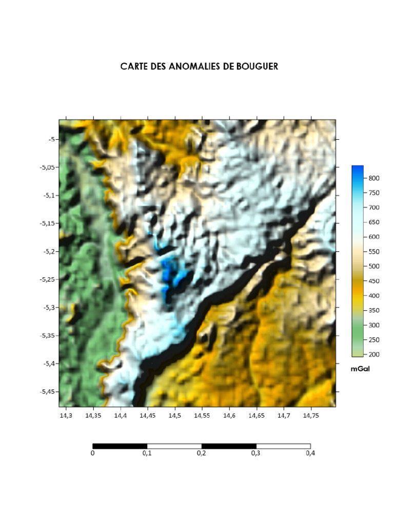 Carte Des Anomalies de Bouguer | PDF