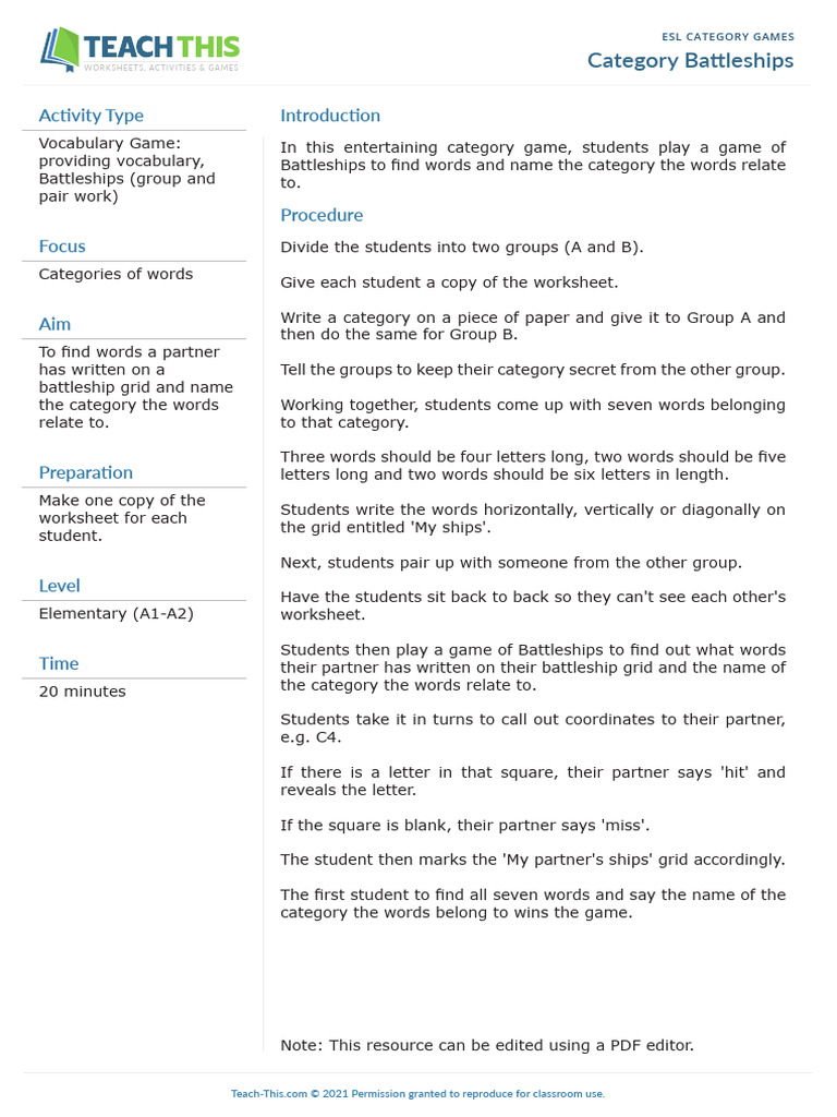 Category Battleships | PDF