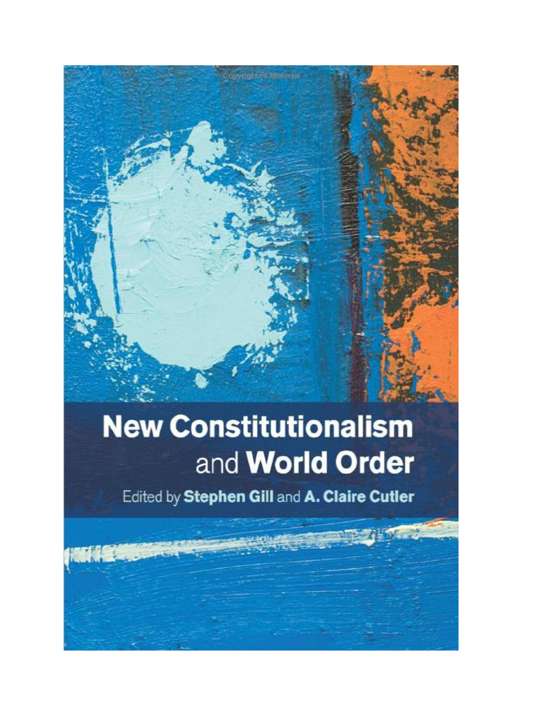 New Constitutionalism & Global Order | PDF | Politics | Social Science