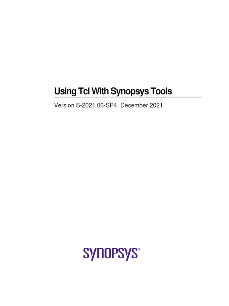 TCL With Synopsys | PDF