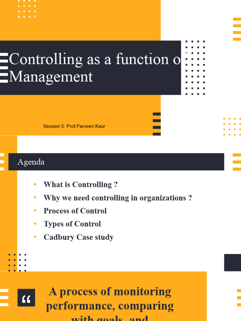 Session 5 Controlling | PDF | Systems Science | Systems Theory