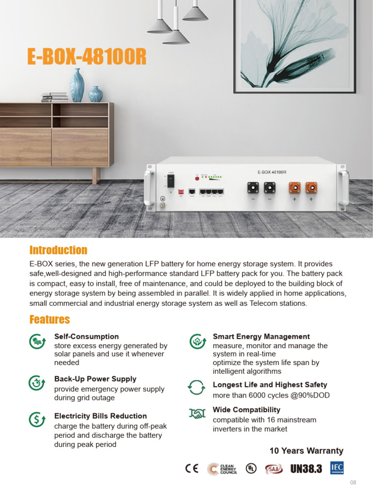 E BOX 48100R Datasheet | Download Free PDF | Energy Storage ...