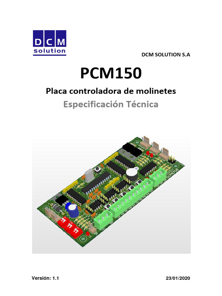 PCA150 - Especificacion Tecnica v1.1 | PDF | Electrónica | Bienes ...