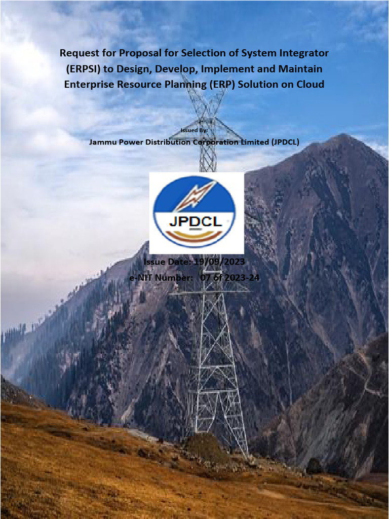 Erprfp JPDCL | PDF | Enterprise Resource Planning | Ownership