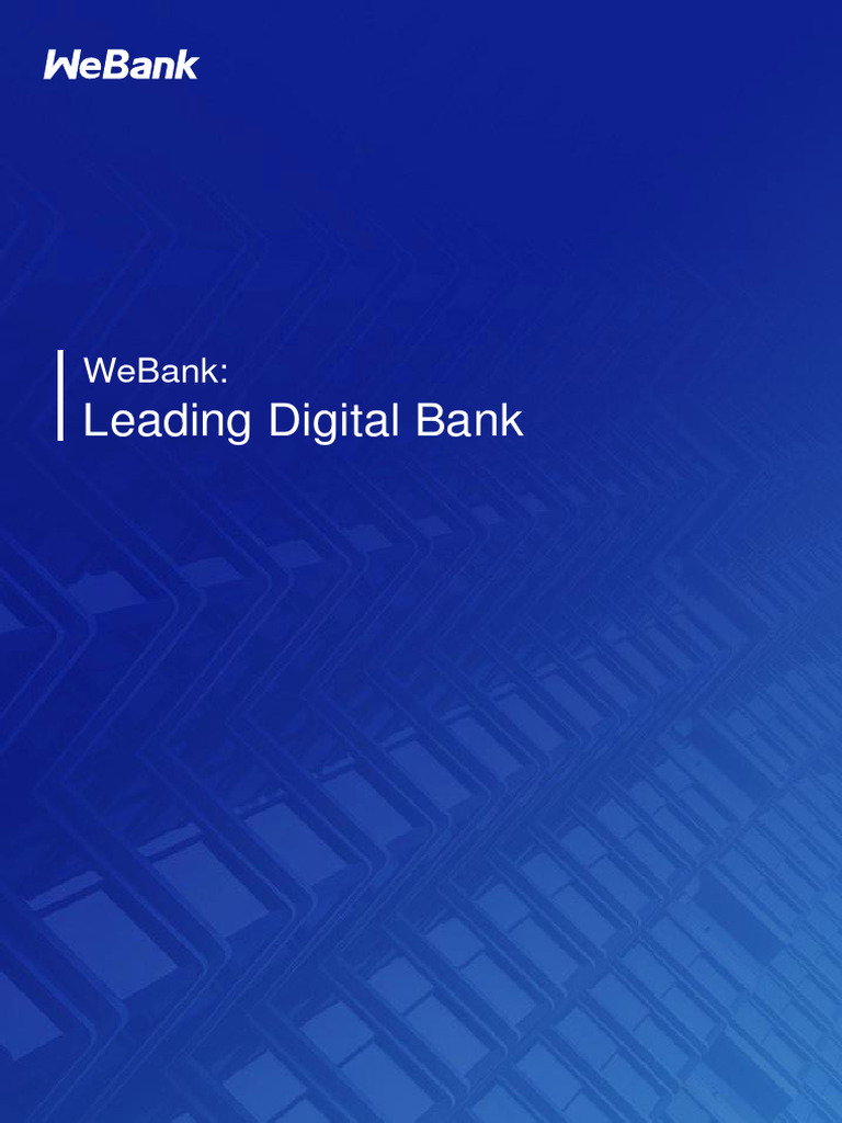 Webank Leading Digital Bank | PDF | Tencent | Cloud Computing