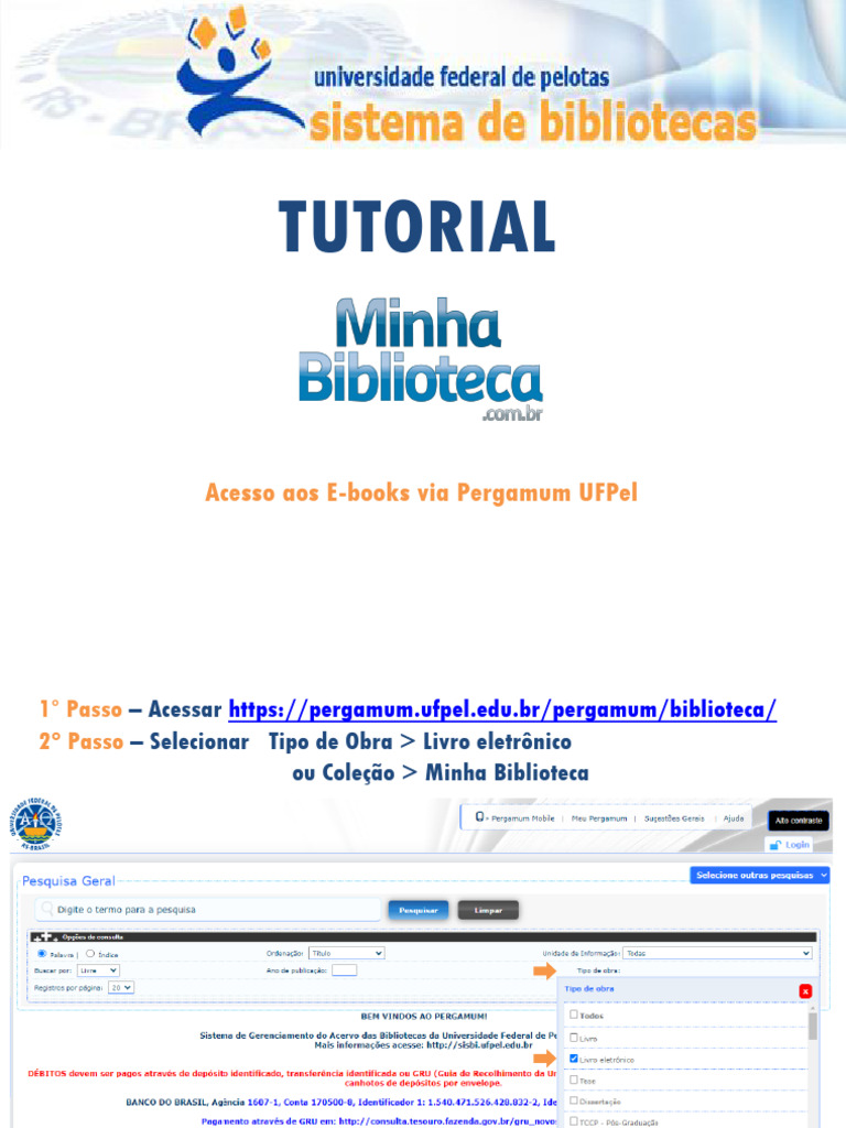Acesso a E-books na Minha Biblioteca UFPel | PDF | Bibliotecas | Science