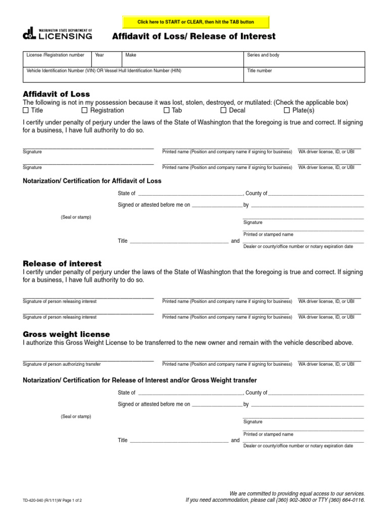 Washington Vehicle Title Transfer Guide | PDF | Concurrent Estate | Probate