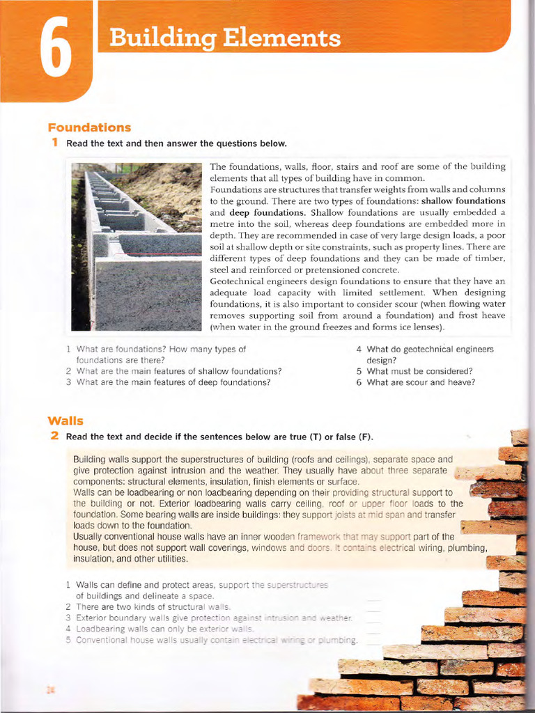 Building Elements | PDF | Stairs | Foundation (Engineering)