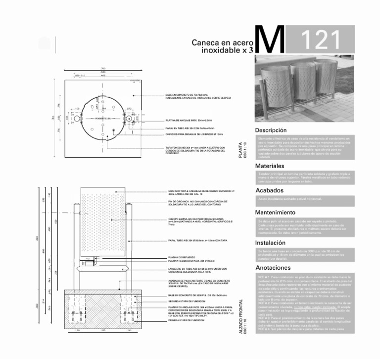Ficha Tecnica M-121 Caneca de Acero Inoxidable | PDF