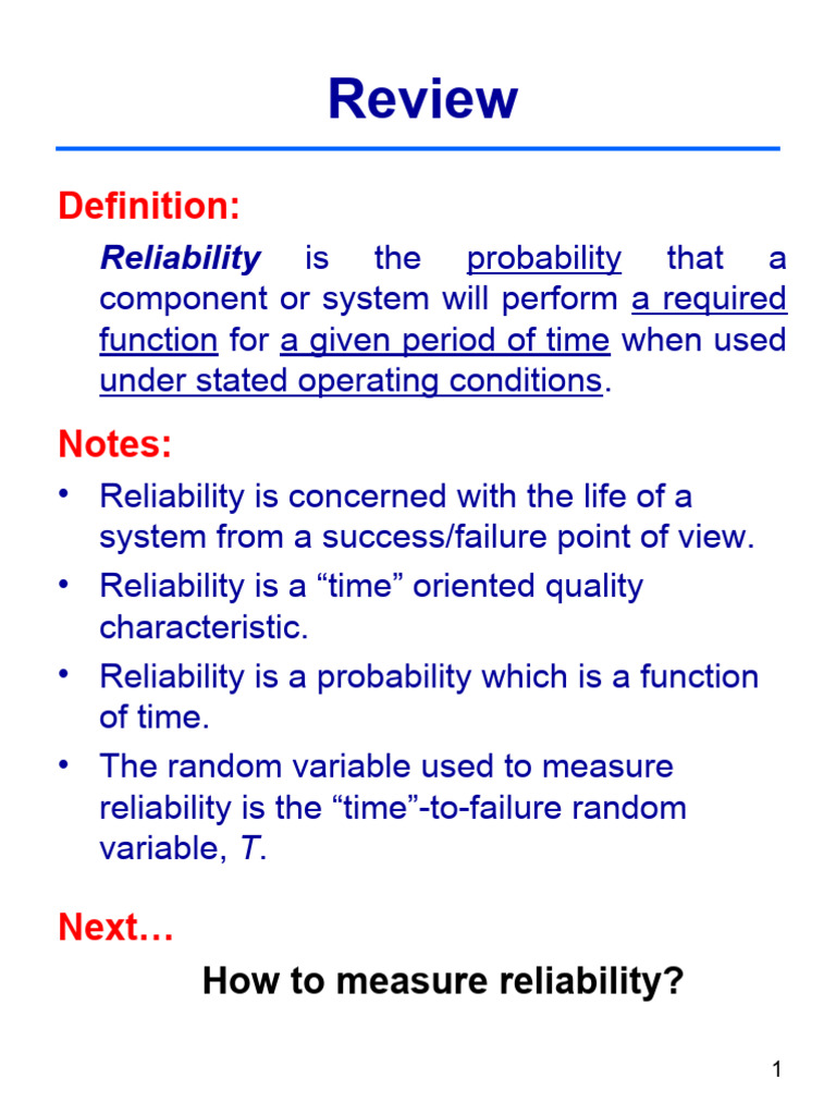 Lecture 4 - Failure Distributions | PDF | Probability Density Function | Reliability Engineering