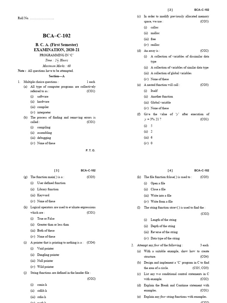 Programming In C Year 21 Pdf Pointer Computer Programming Computer Program 5476
