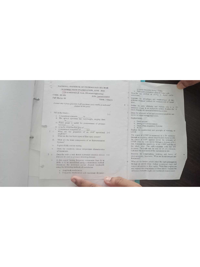 Instrumentation Pyqs Pdf