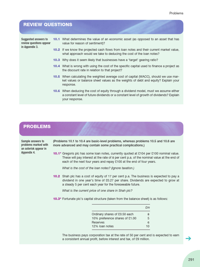 Chapter 10 | PDF | Cost Of Capital | Capital Structure