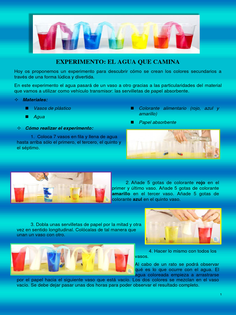 Agua Que Camina Experimento | PDF Agua Que Camina Experimento | PDF