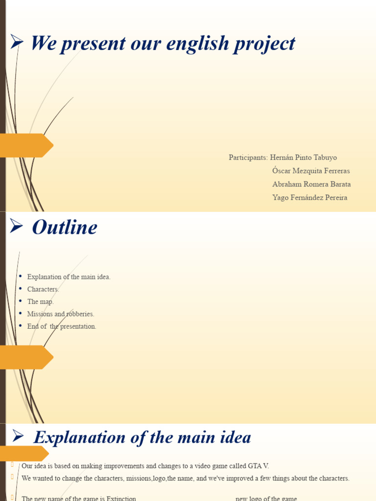 We Present Our English Project - Team 3 2ºC | PDF