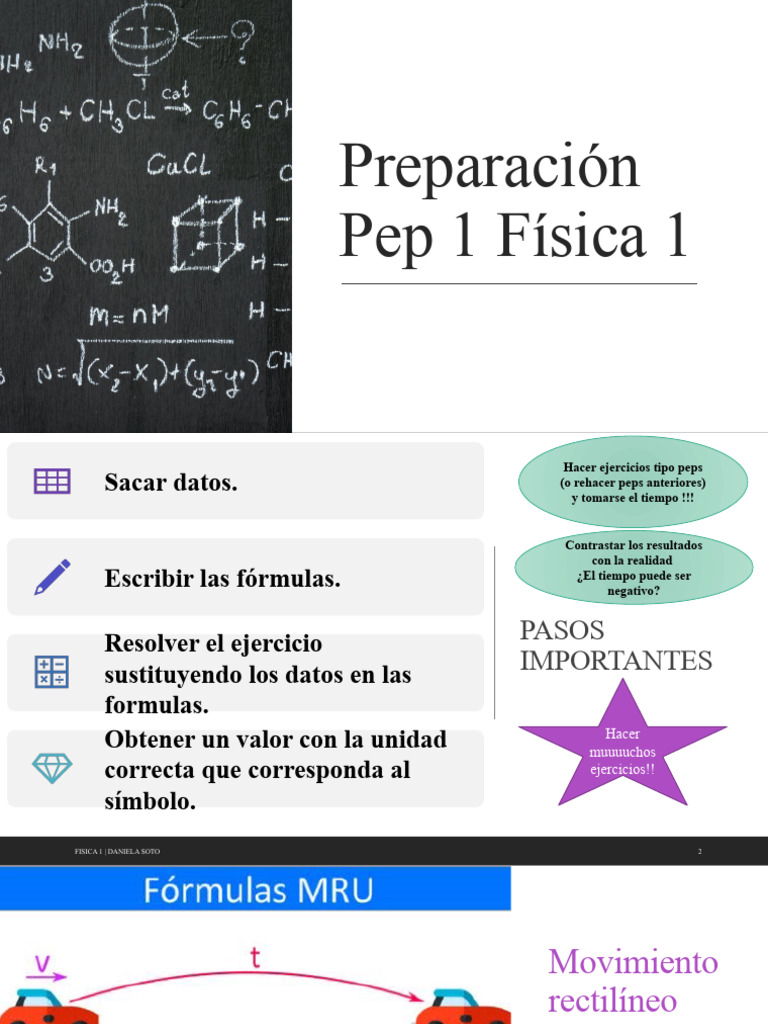 Preparación Pep 1 Física 1 | Descargar gratis PDF | Velocidad | Aceleración