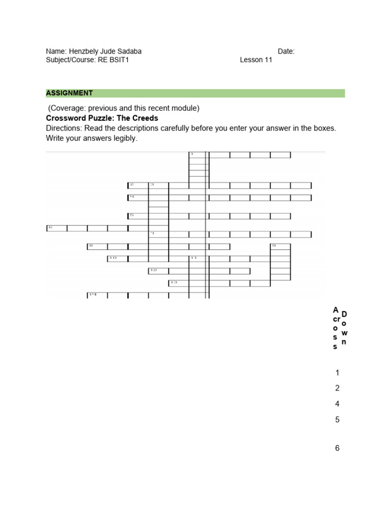 Lesson 11 Assignment | PDF