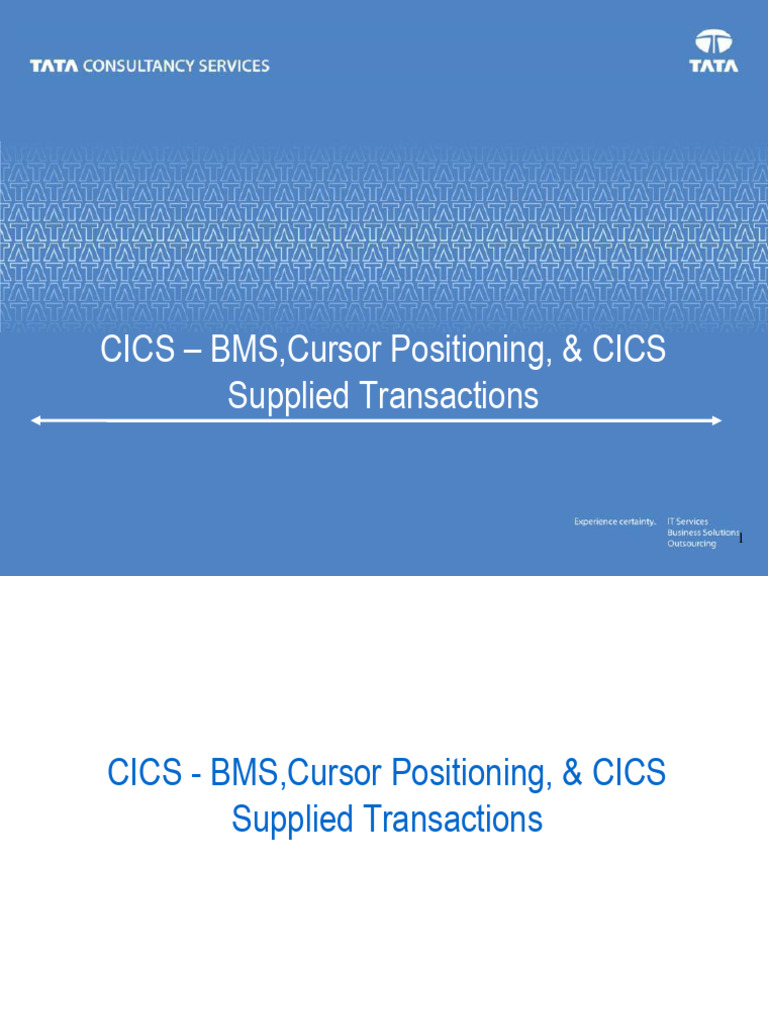 CICS BMS & Cursor Positioning Guide | PDF | Assembly Language ...