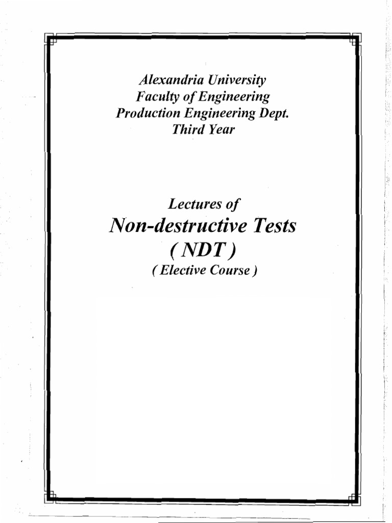 Handbook NDT | PDF