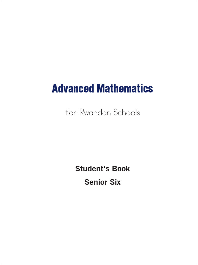 VAKEV Advanced Mathematics S6 SB | PDF | Complex Number | Numbers