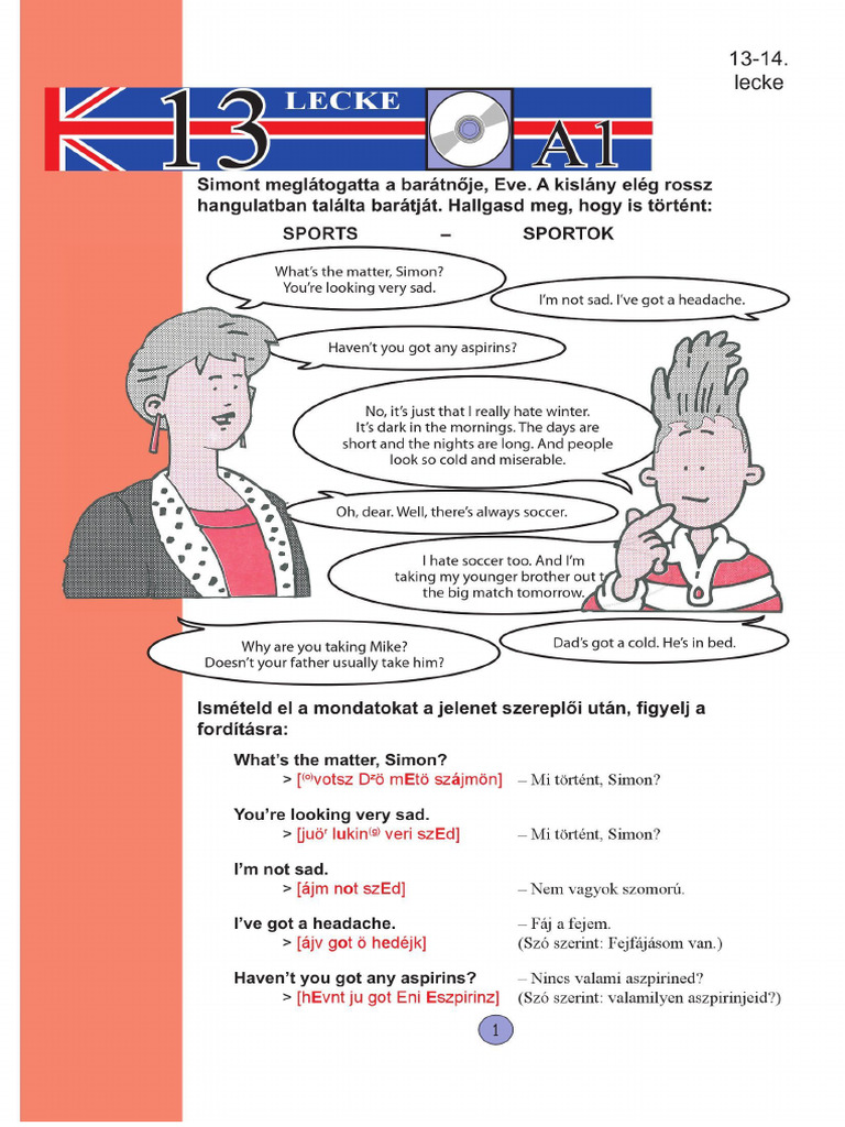 Angol Nyelv Gyerekeknek 13-14. Lecke | PDF