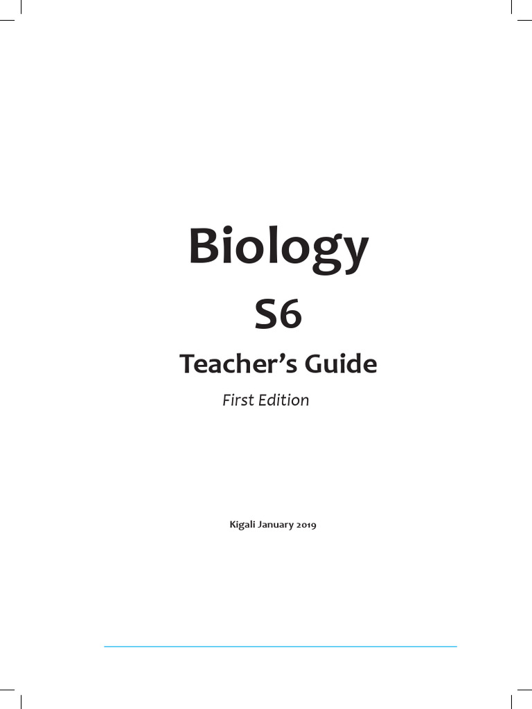 VAKEV Biology S6 TG | PDF | Educational Assessment | Learning